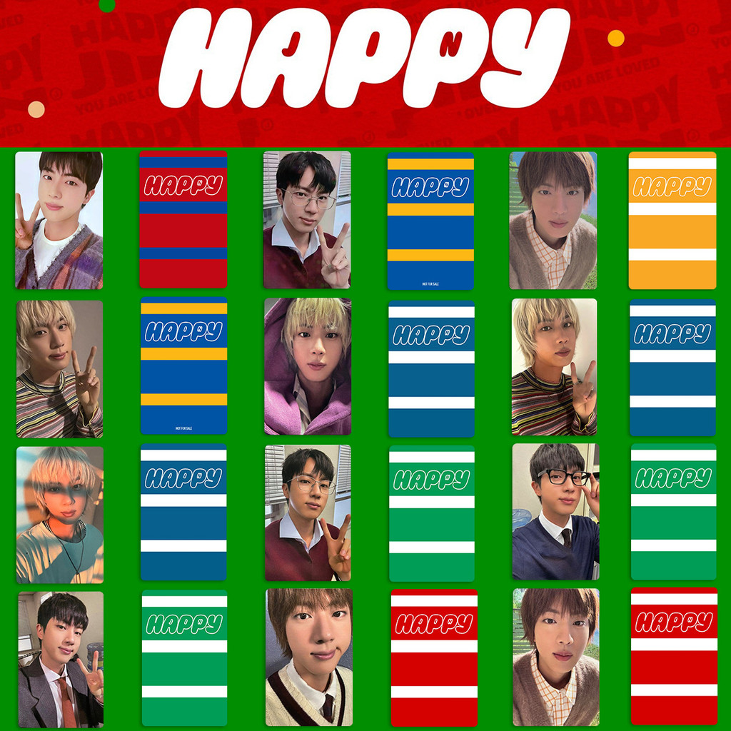 Cartões Fotográficos Do Álbum Kpop Idol JIN HAPPY | Shopee Brasil