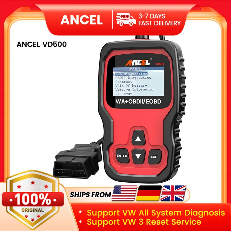 ANCEL VD500 Ferramenta de Diagnóstico OBD2 para VW Audi Skoda Seat ...