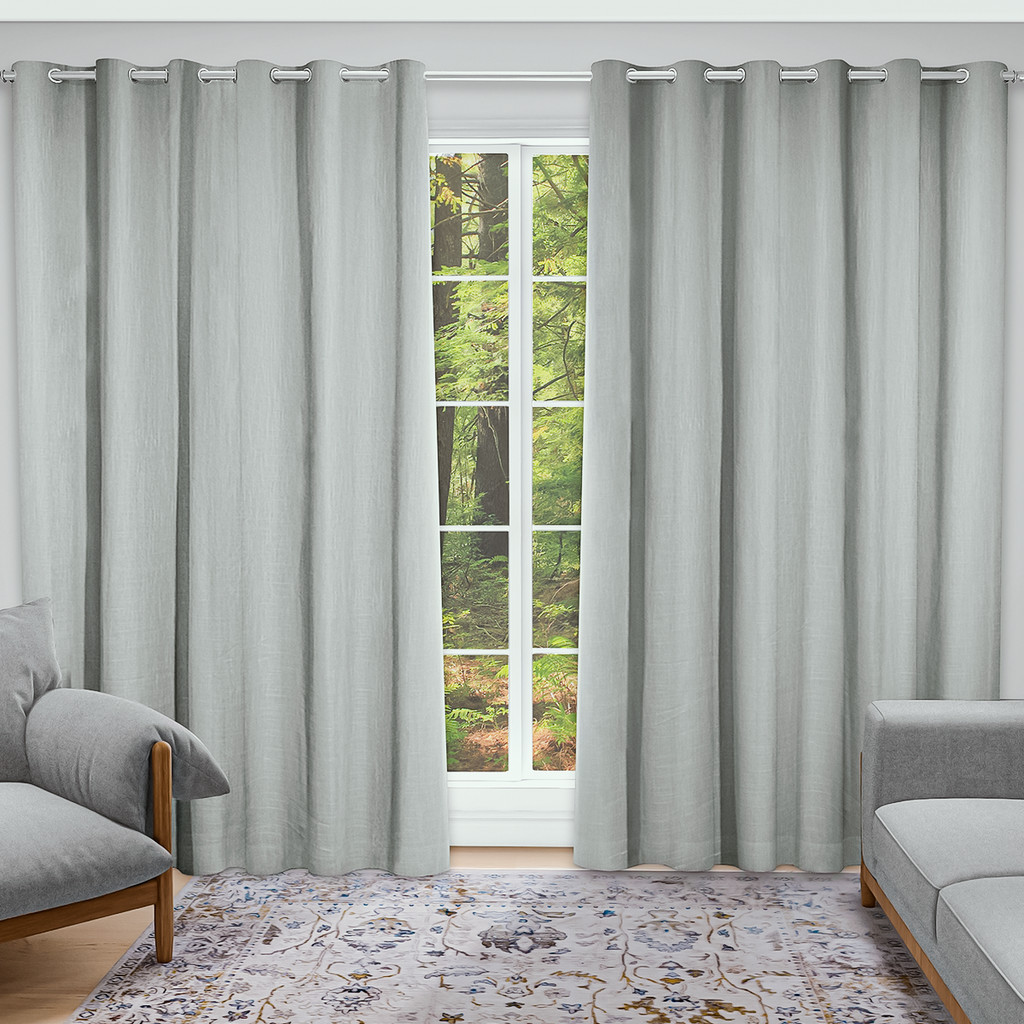 Cortina Leda Forro Blackout 70% 2,60M x 4,00M Cor Cinza | Shopee Brasil