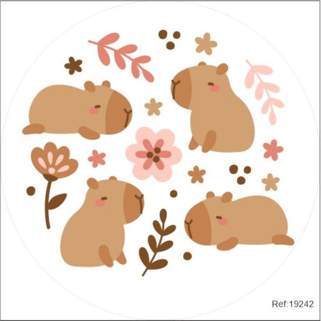 Painel Animal Capivara Em Tecido 1,50x1,50c/elástico | Shopee Brasil