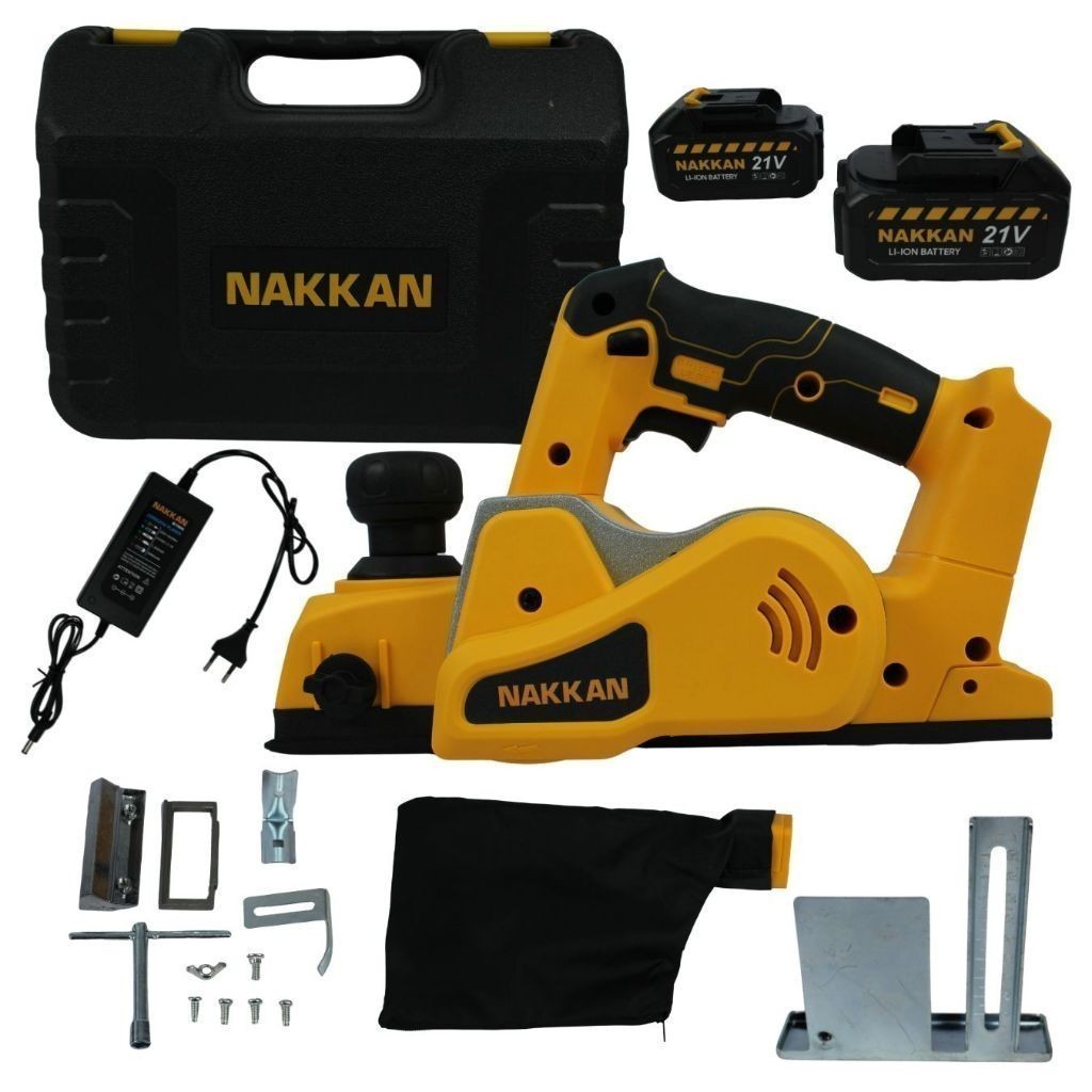 Plaina A Bateria 21v 750w Nakkan | Shopee Brasil