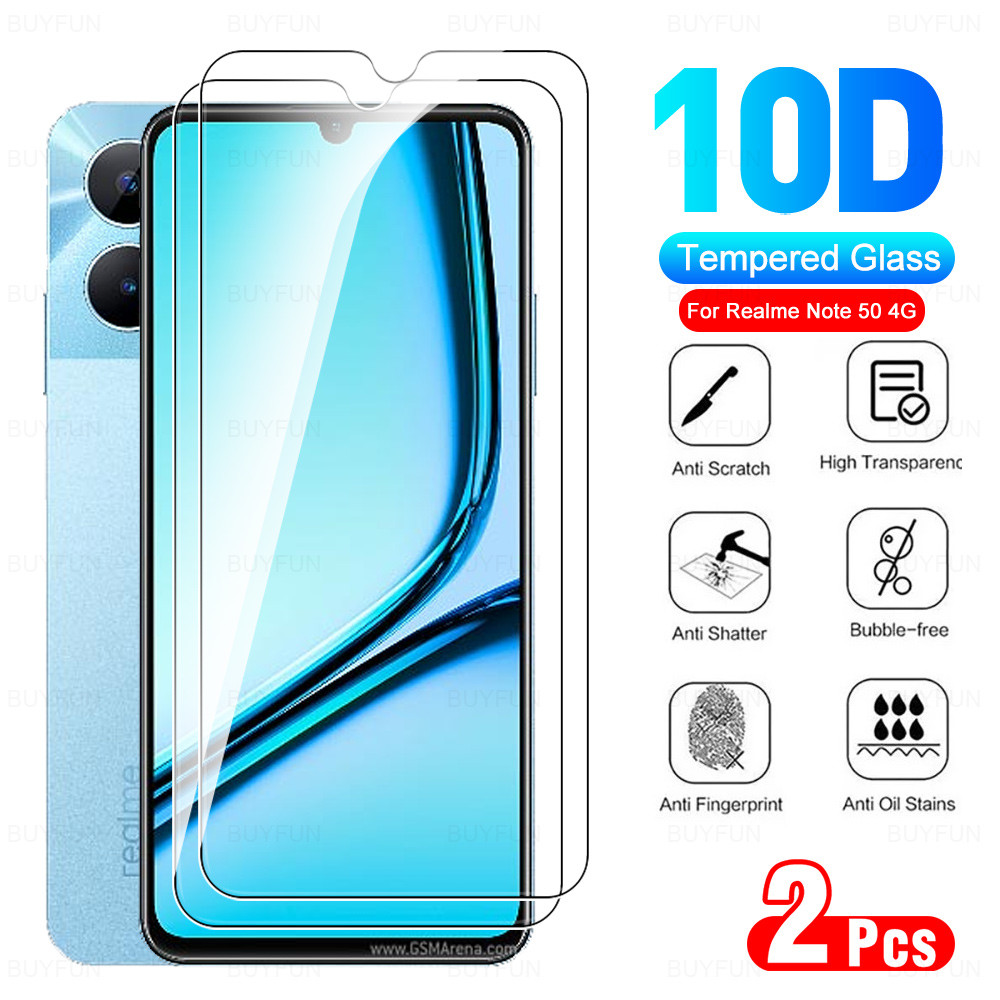 2 Peças Para Realme Note 50 Protetor De Tela De Vidro Temperado 60 ...