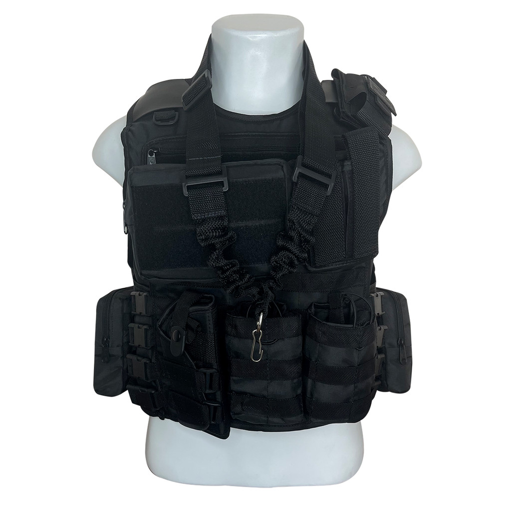 Colete Tático Modular Segurança Airsoft 9 Acessórios + Bandoleira ...