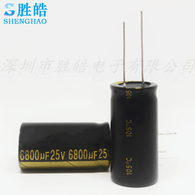 10 pçs 25V6800UF Original de alta qualidade Plug-In Capacitor ...
