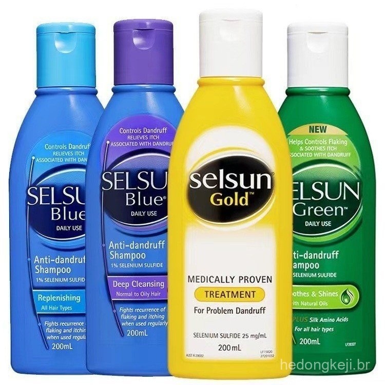 with Amino Acids and Selsun Gold Shampoo Selenium Sulfide | Shopee Brasil