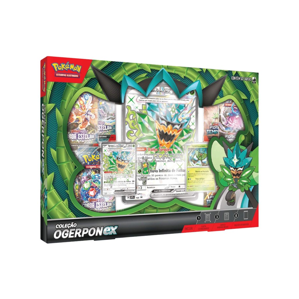 Box Pokemon TCG Ogerpon EX Copag - 35043 | Shopee Brasil