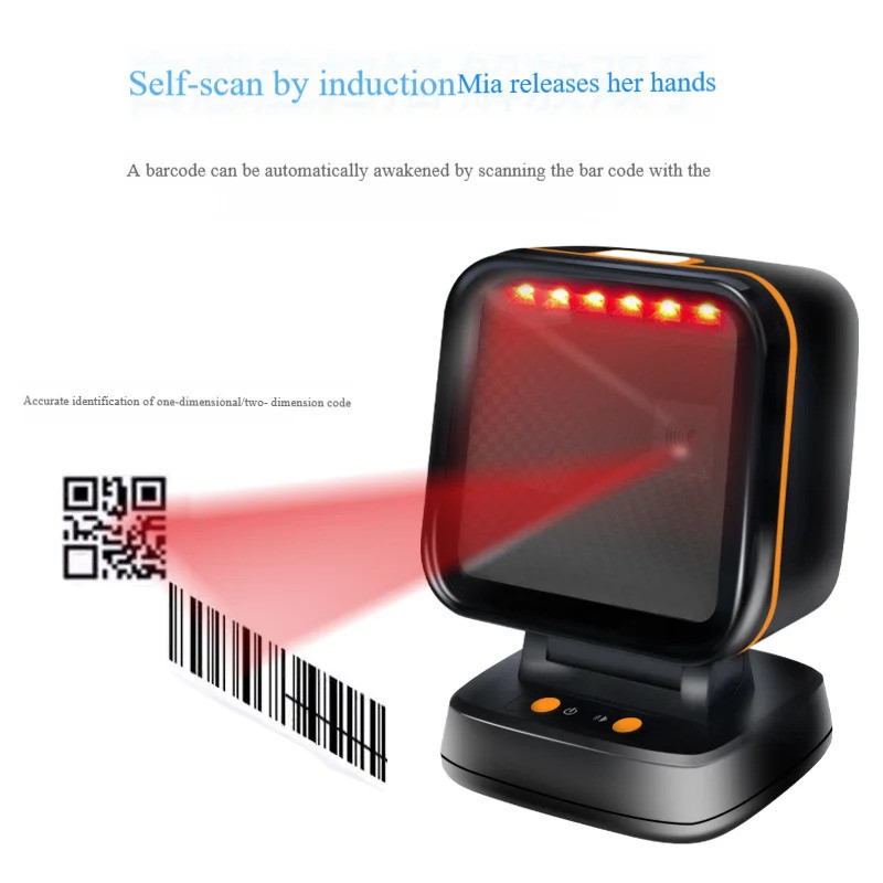 2D Onidirecional Barcode Scanner QR Code Desktop Barcode Reader para ...
