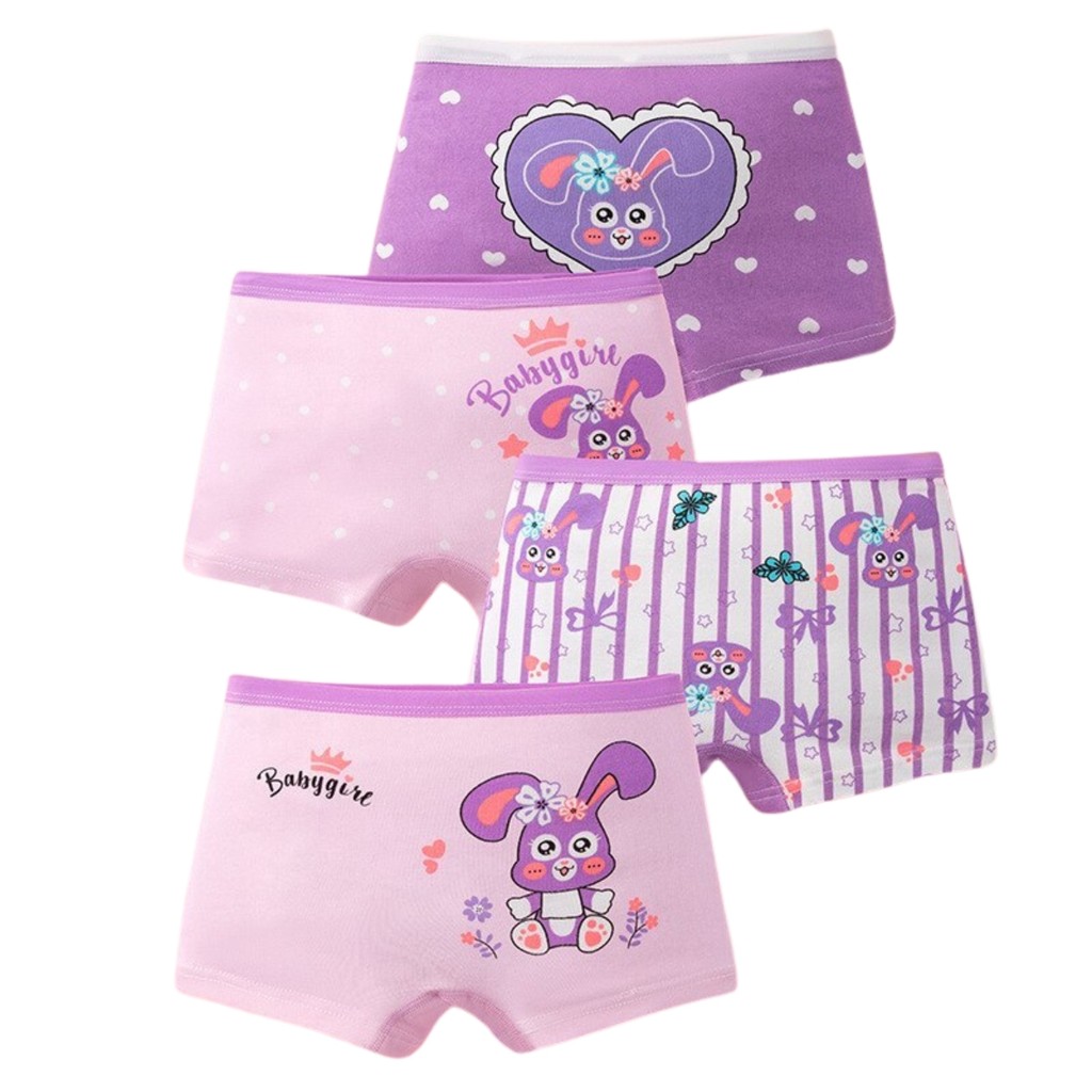 Kits Calcinhas Box Boxer Infantil Menina Shortinho Microfibra Algodão ...