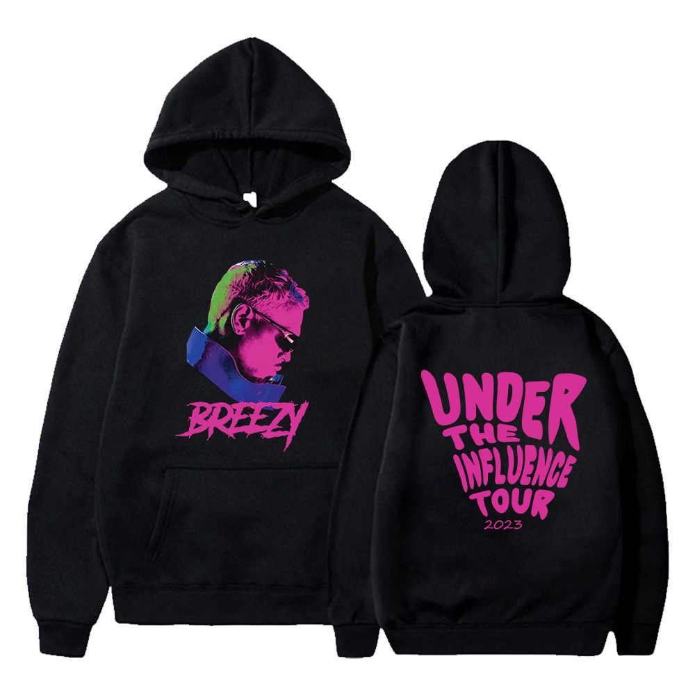 Chris Brown Under The Influence Tour 2023 Breezy Merch Moletom Com ...
