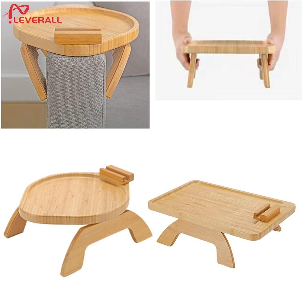 Bandeja De Mesa Lateral De Sofá De Madeira Dobrável Para Bebidas ...