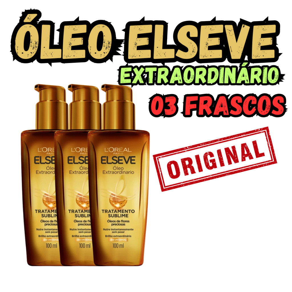 Óleo Extraordinário Elseve Oleo Extraordinario Reparador de Pontas para ...