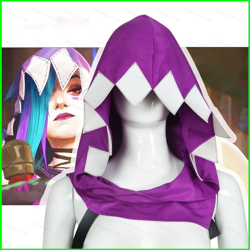 YB1 Arcane League of Legends 2 Jinx Capa Roxa Chapéu cosplay Boné De ...