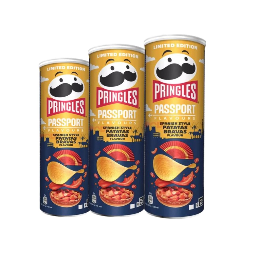 Pringles Passport Spanish Style Batatas Bravas Importada 165g - 3 Unid ...