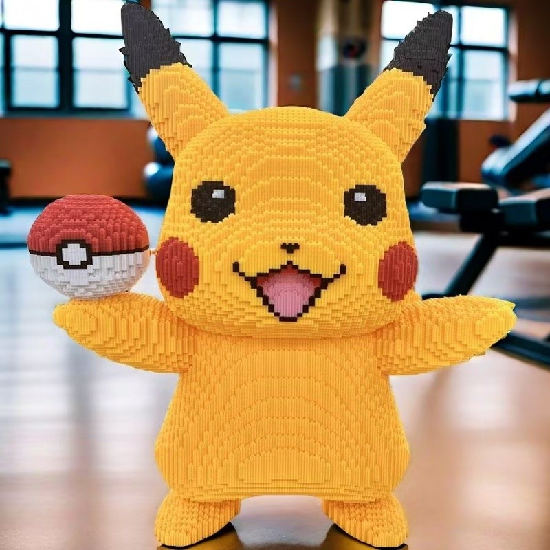 Pokémon Pokémon Pikachu Decoração de sala de estar Compatível com Lego ...