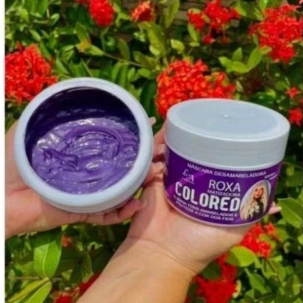 Máscara Tonalizante Roxa Matizadora Cabelos Loiros Resultado 100% ...