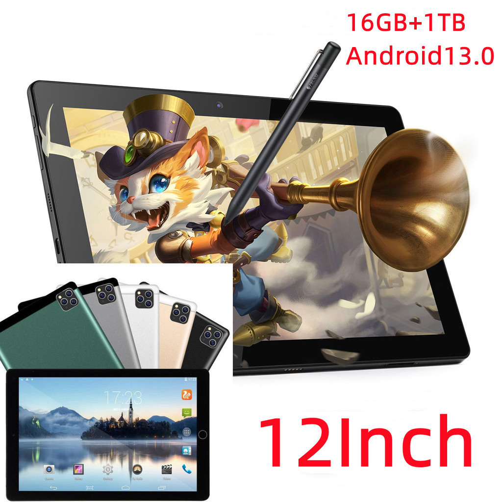 2025 Tablet PC com tela de 12 polegadas 13.0 PC WIFI 16 GB RAM 1 TB ROM ...