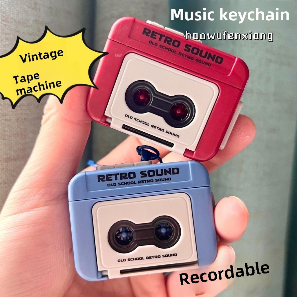 radio Retro Popular Recorder Mini Recordable Fun Music Box Pendant ...