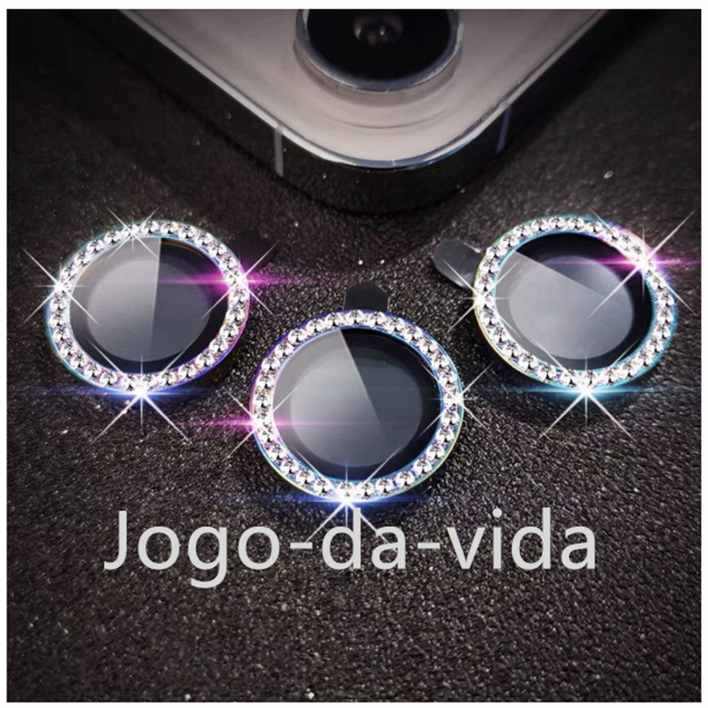 Kit de Pelicula da Camera Lente Brilho Strass para proteger Camera para ...
