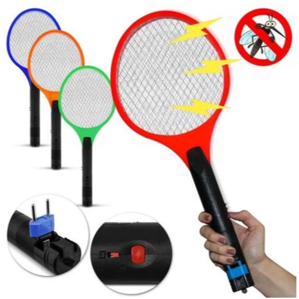 Raquete Eletrica Mata Mosquito 110V 220V BIVOLT | Shopee Brasil
