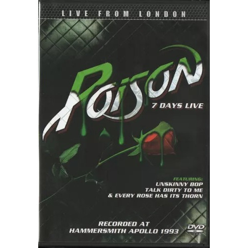 Dvd Poison - Seven Days Live - Live From London ( Lacrado) | Shopee Brasil
