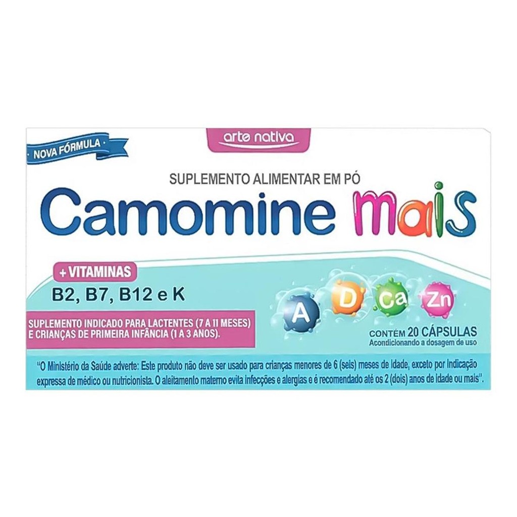 Suplemento Alimentar Camomine Mais Com 20 Cápsulas | Shopee Brasil