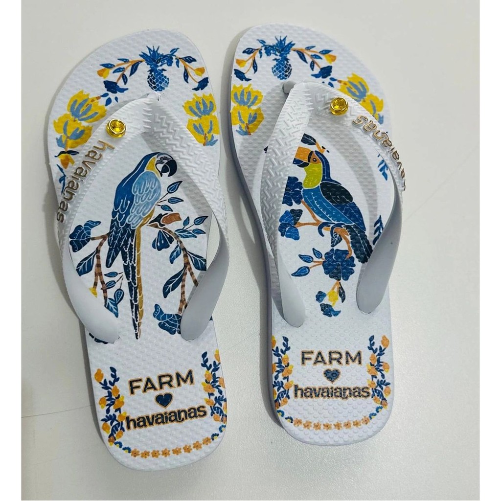 Chinelo Havaianas Feminino Farm | Shopee Brasil