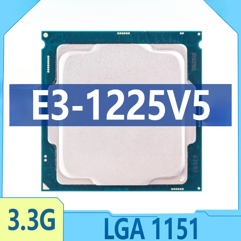Xeon E3-1225 V5 E3 1225V5 E3 1225 V5 3.3GHz Processador CPU Quad-Core de quatro Thread 8M 80W ...