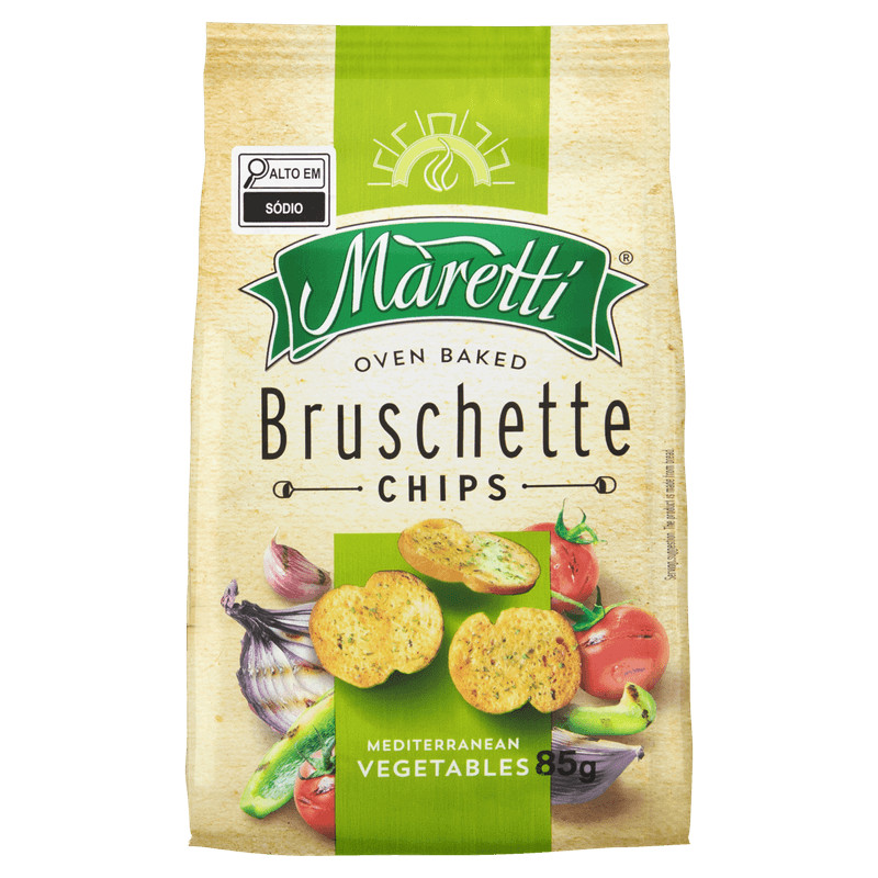 Snack Maretti Bruschette Vegetais Mediterrâneos 85g | Shopee Brasil