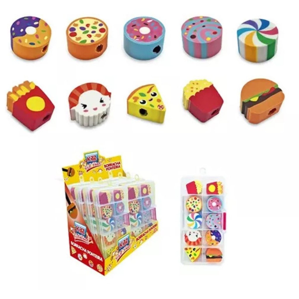 BORRACHA PONTEIRA FAST FOOD FANTASIA DIVERTA - KZ3053 - KAZ | Shopee Brasil