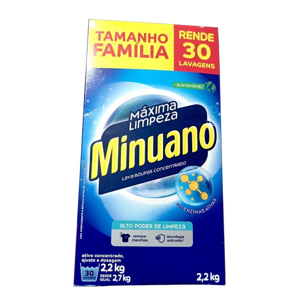 SABAO EM PO MINUANO AZUL 2,2KG FAMILIA | Shopee Brasil