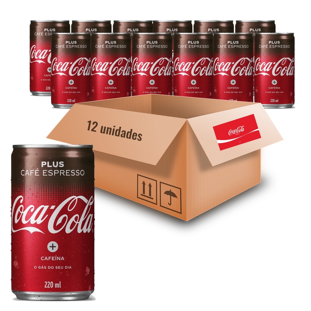 Kit c/ 24und COCA-COLA Café Espresso 220ml | Shopee Brasil