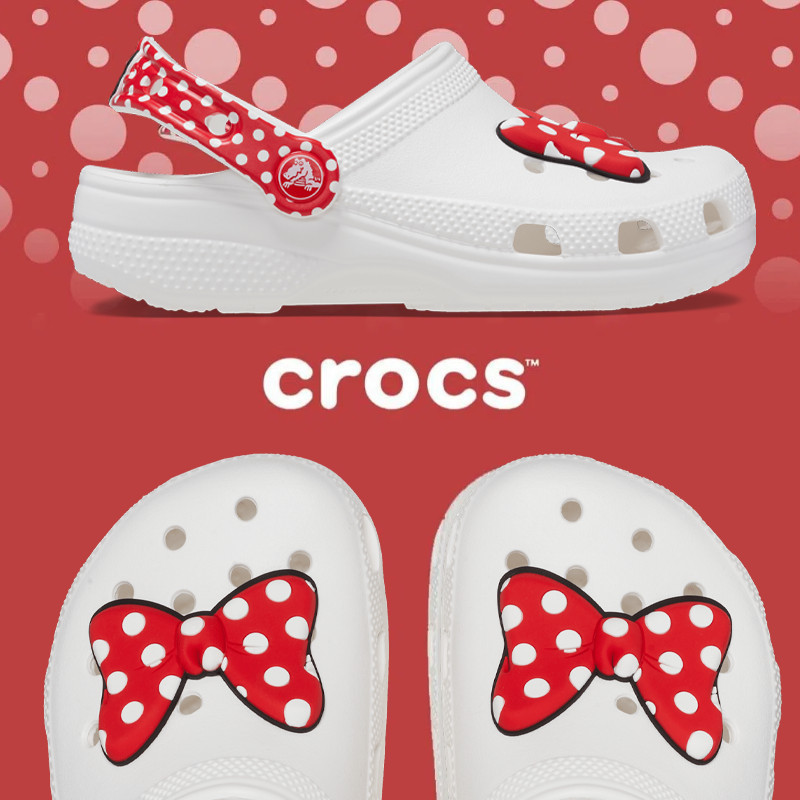 Crocs infantil e adulto girl Disney Minnie Mouse Classic Clog Sapatos ...