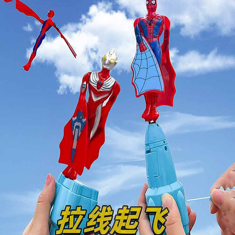 Flying Skywire Superman Pode Voar Ultraman Libélula Homem Aranha ...