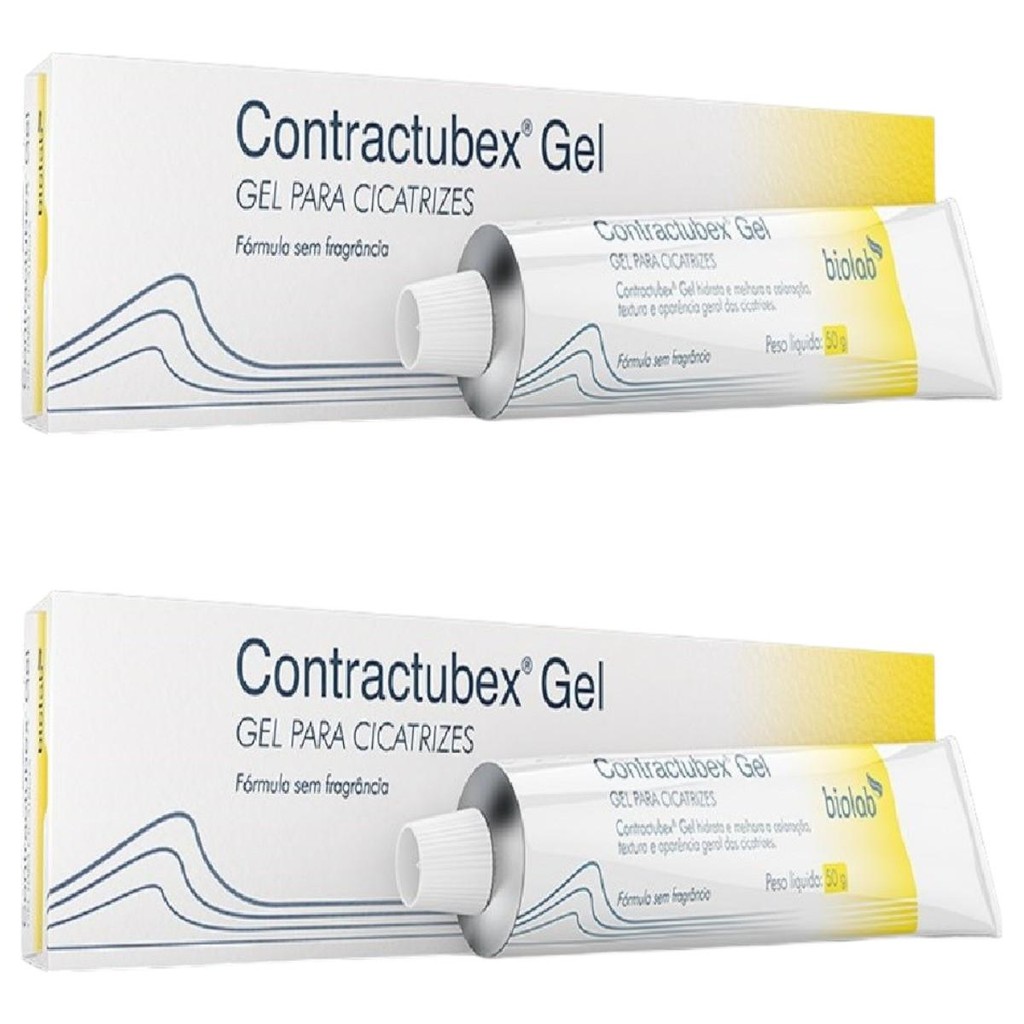 Kit Contractubex Gel Dermatológico Biolab 2 Caixas 50g Cada | Shopee Brasil