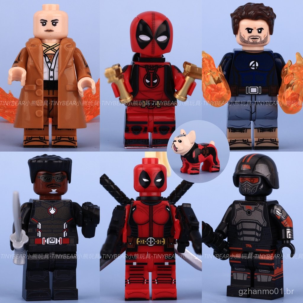 O terceiro produtor de blocos de construção, o cão Deadpool, o lobo do ...