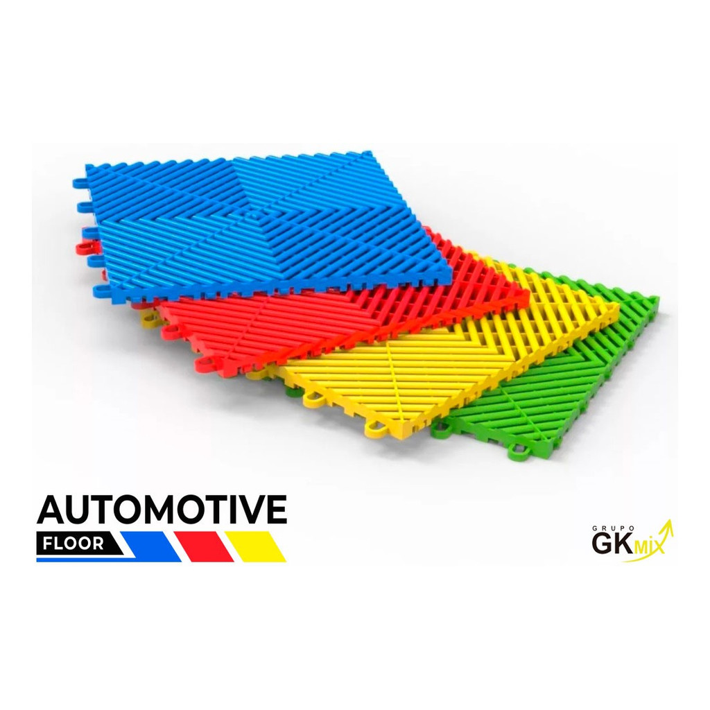 Kit 10 Piso Modular Automotivo Encaixe Para Garagem Detailer P/ 0,9 Mt ...