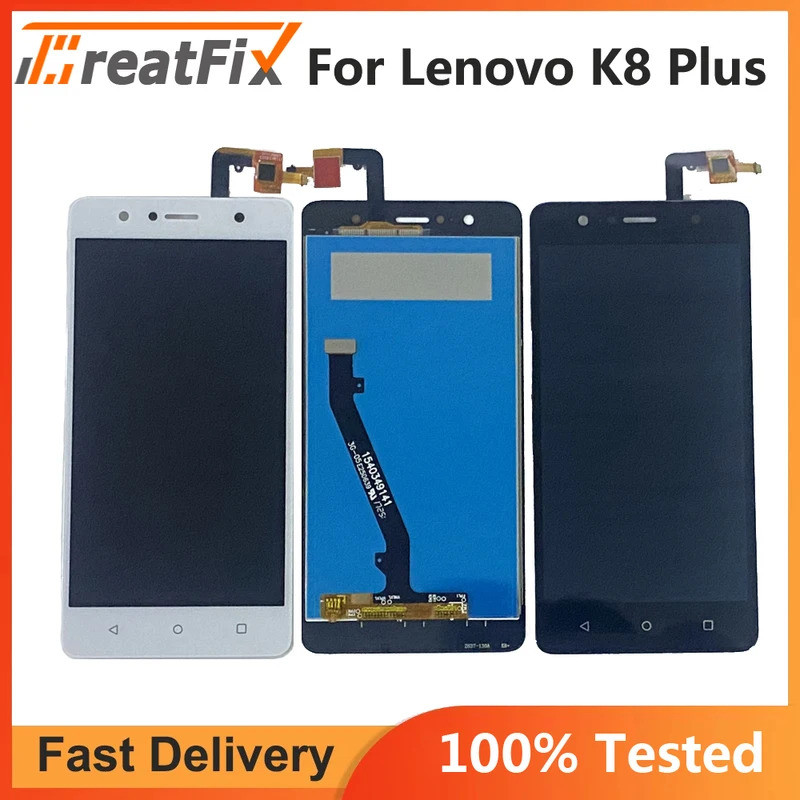 Sensor LCD de 5,2 polegadas para Lenovo K8 Plus, montagem de display ...