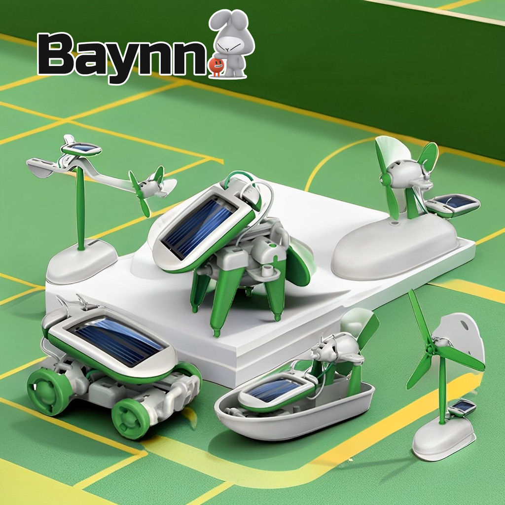 KIT BRINQUEDO EDUCATIVO ROBÓTICA ENERGIA SOLAR - 6 EM 1 | Shopee Brasil