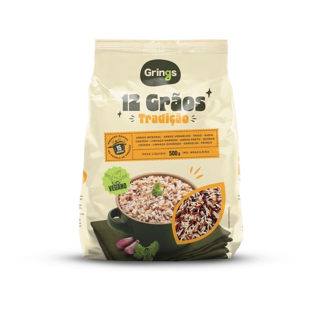 12 Grãos Grings 500 Gramas | Shopee Brasil