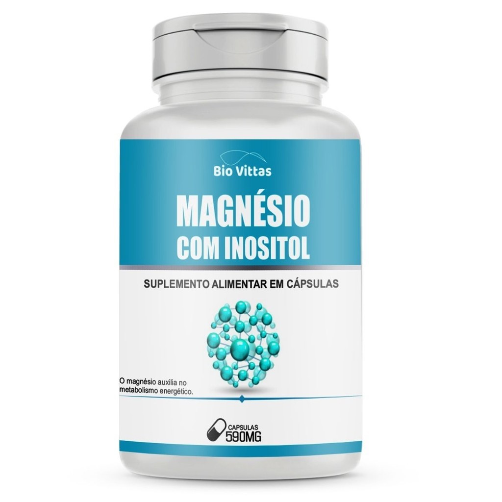 Magnésio com Inositol (120 Cápsulas) - Bio Vitta's | Shopee Brasil