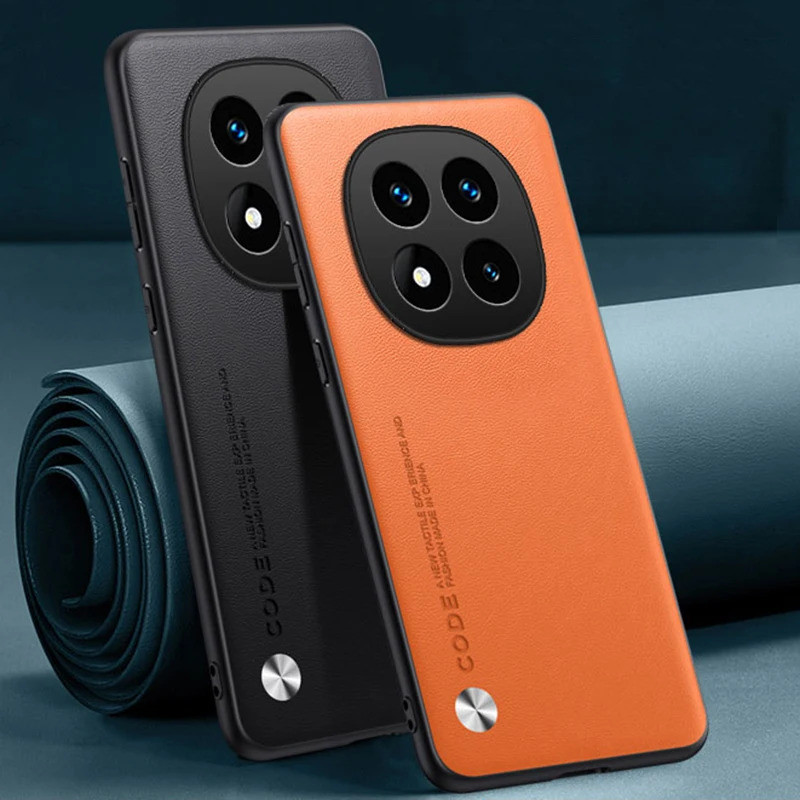 Capa Luxuosa De Couro PU Para Xiaomi Redmi Note 14 Pro + 5G , Traseira ...