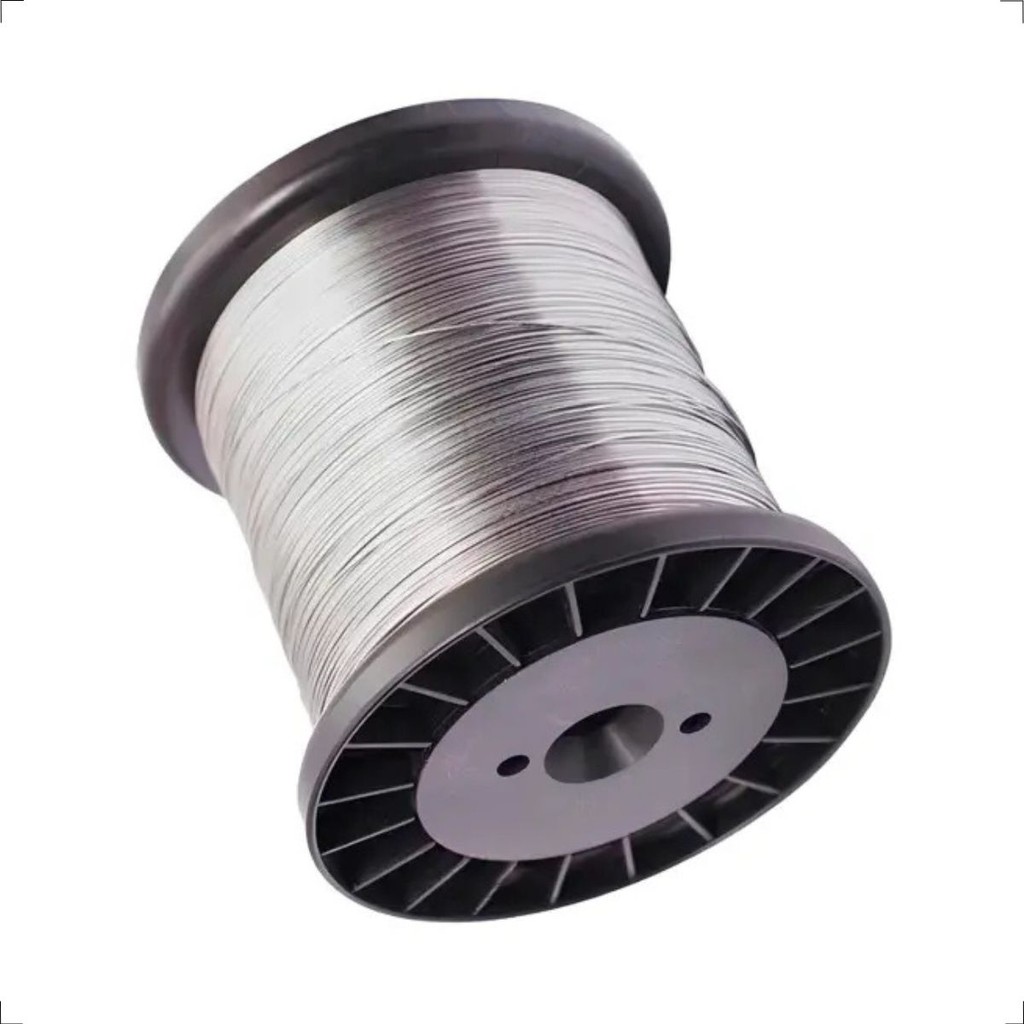 Bobina Fio De Aço Inox Fácil Arame Para Cerca Elétrica 0,90mm | Shopee ...