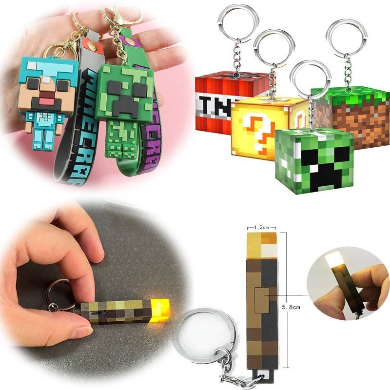 Chaveiro Minecraft Steve Esqueleto Ocelot Smoking Creeper para Mochila ...