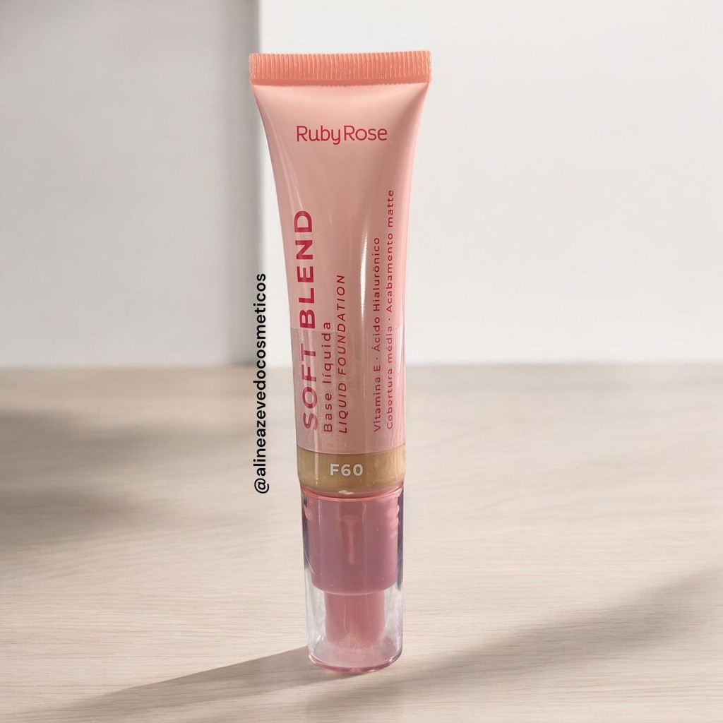 Base líquida Soft Blend F60 Ruby Rose | 30g | Shopee Brasil
