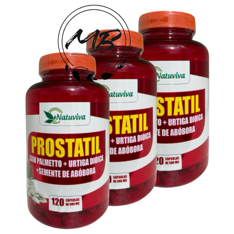 Prostatil 100% original 1, 2, 3 unidades de 120 capsulas. | Shopee Brasil