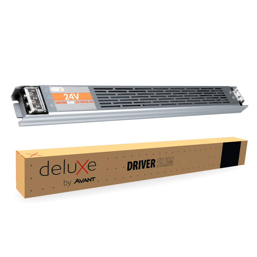 Fonte Driver Slim para fita Led 8,5a 24v 200w 127v Deluxe | Shopee Brasil
