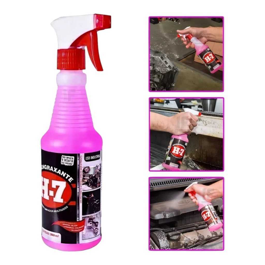 Desengraxante Removedor Multiuso Limpeza Pesada H-7 500 Ml | Shopee Brasil