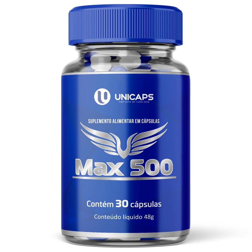 Estimulante Max500 Força, Energia e Disposição - Mais Prazer - 30 ...