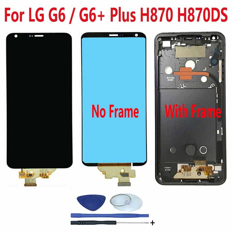 Para LG G6 H870 H870DS LCD Display Touch Screen digitalizador Assembleia para LG G6 Plus LS993 ...