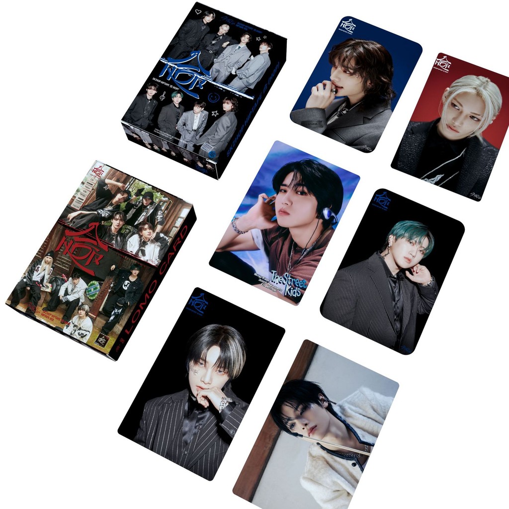 55pcs STRAY KIDS SKZ HOP Lomo Cartões HIP TAPE Retorno UNVEIL TRACK ATE ...